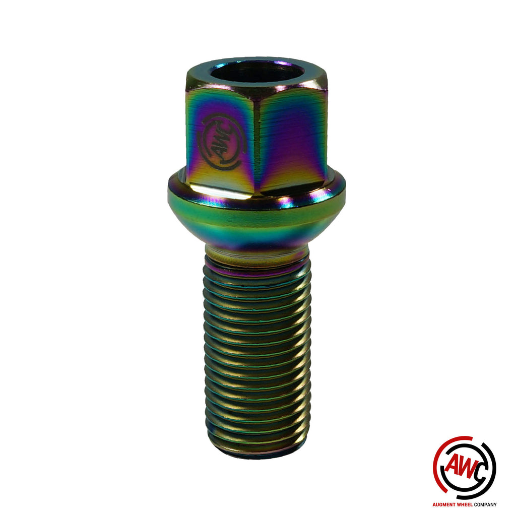 Titanium Audi Lug Bolt - OE Length - Rainbow – Augment Wheel Company